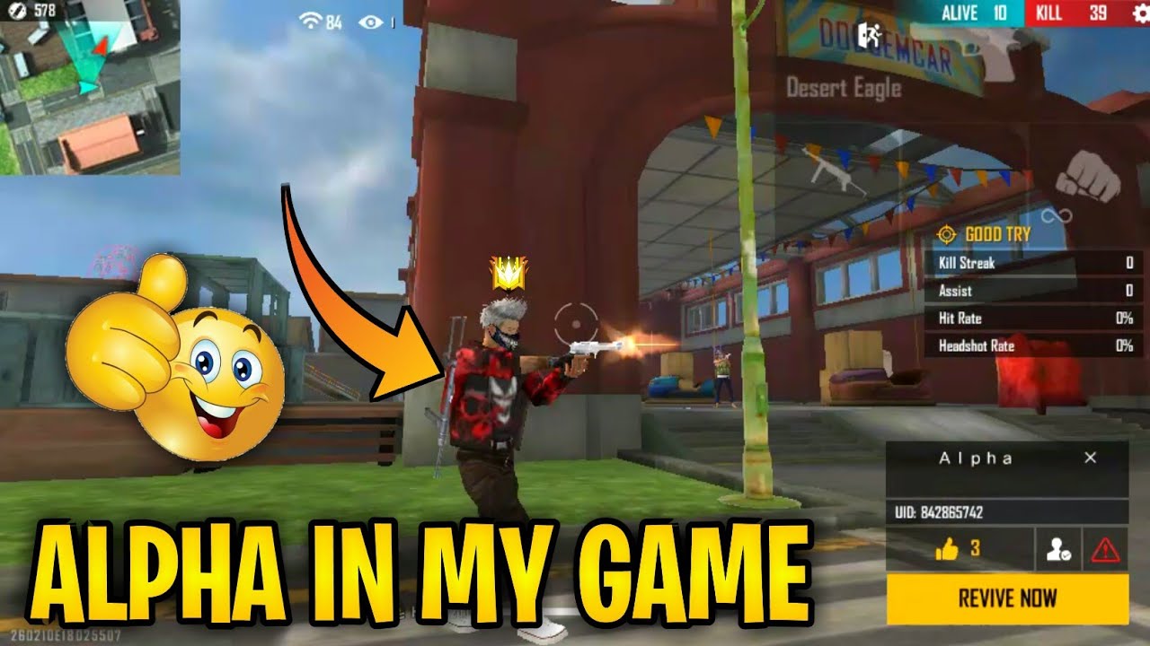 alpha in my game 😍😍😍 ll alpha free fire - YouTube