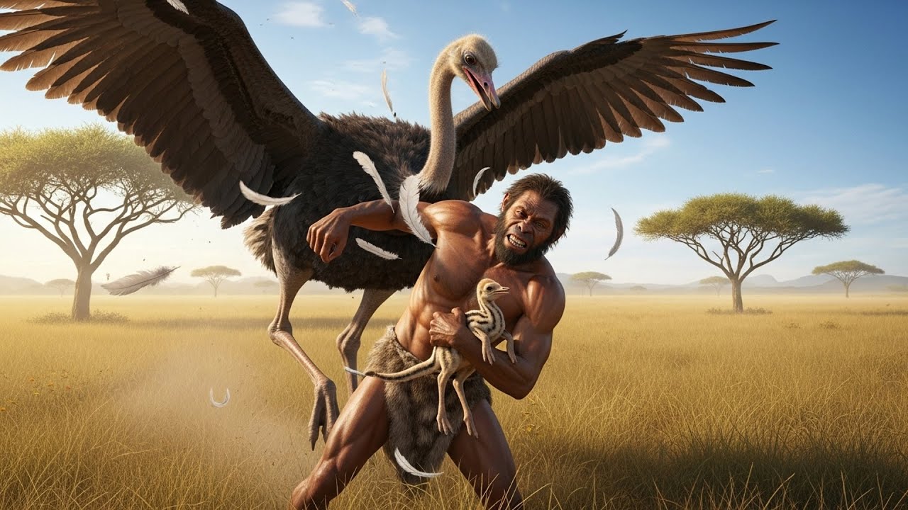 Life 2.8 Million Years Ago | When Early Humans Faced a Giant Ostrich ...