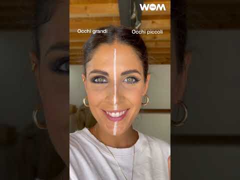Come truccare occhi piccoli e grandi #shorts
