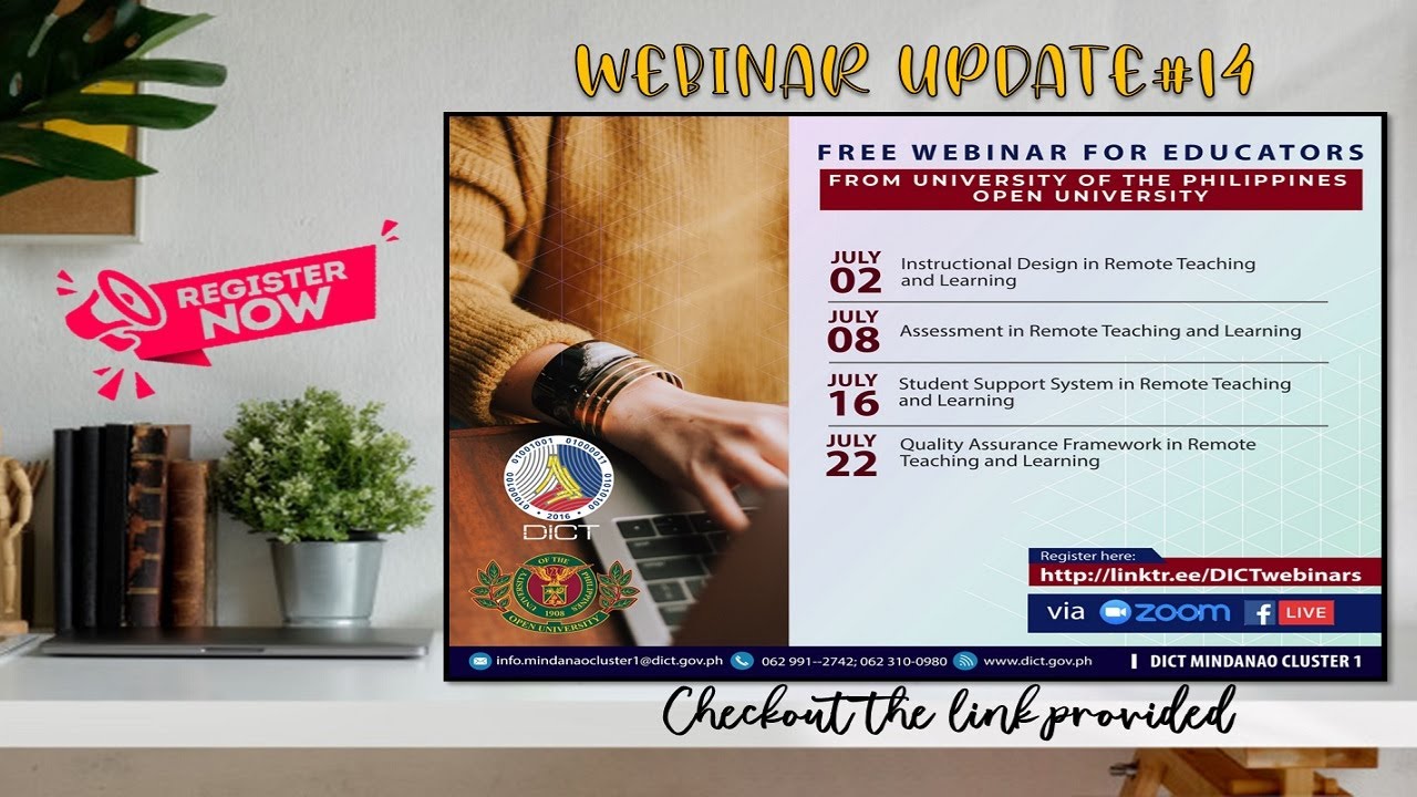 DICT and UP Open University Free Webinar | With Certificate - YouTube