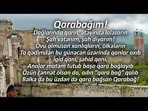 ŞEİR; HƏSRƏT DOLU- AZAD QARABAĞ!