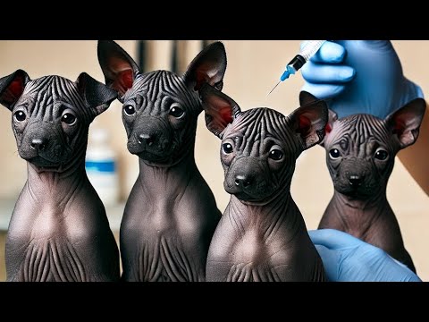 Vacunación de Yola, Tezca, Nahui y Chipilli | Primera Puppy (Live ...