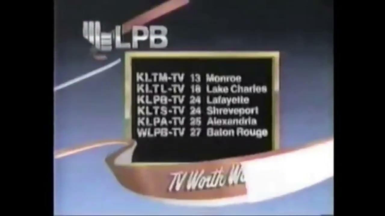 LPB (Louisiana Public Broadcasting) (PBS) Station ID 1987 "TV Worth ...