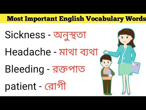 2024 Daily Use Most Important English Vocabulary Words With Bengali ...