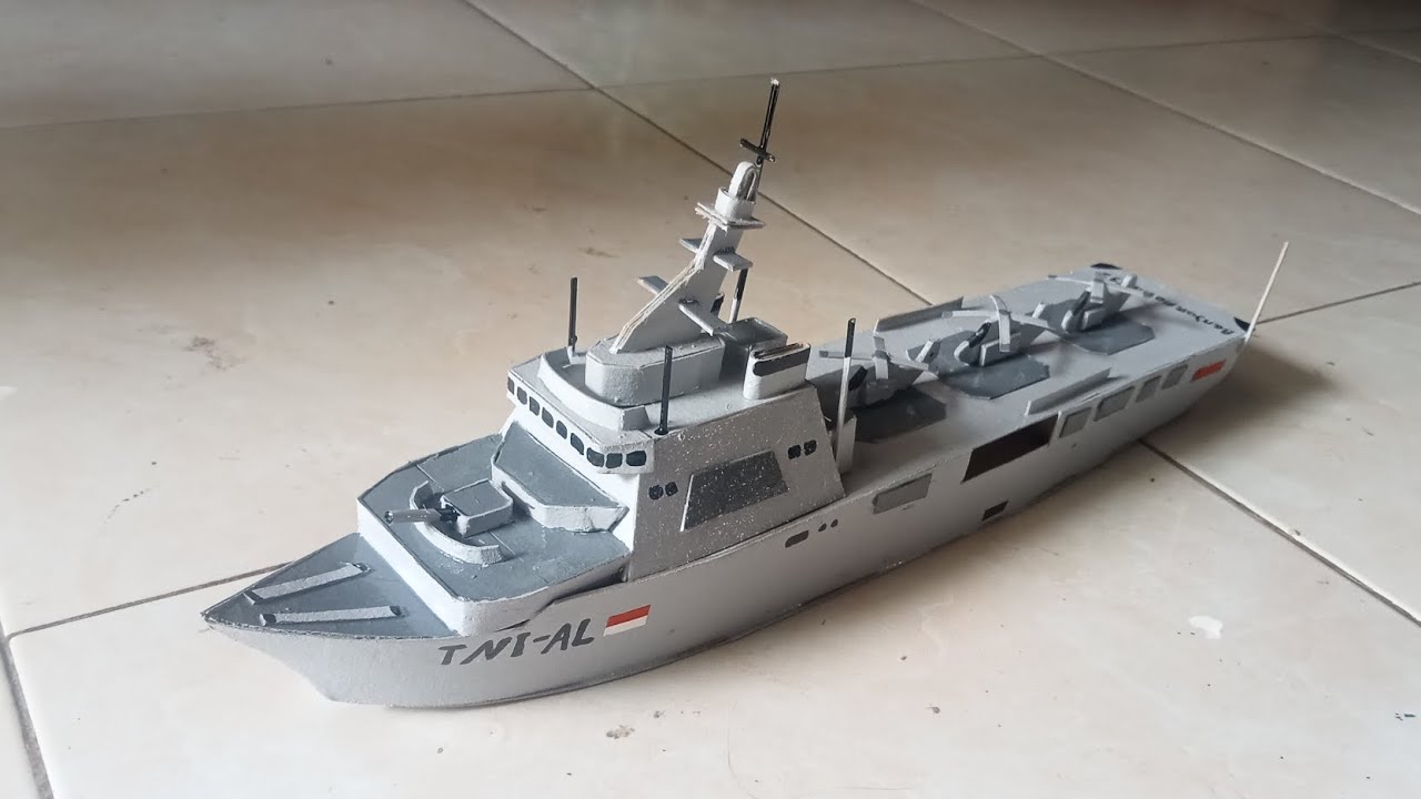 Review miniatur kapal perang NKRI KRI Banjarmasin 592 #handmade # ...