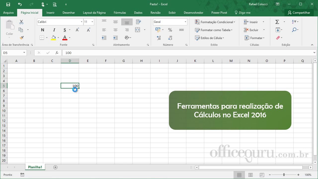 Curso Excel 2016 completo e GRATIS: Aula 15 – Barra de fórmula e soma ...