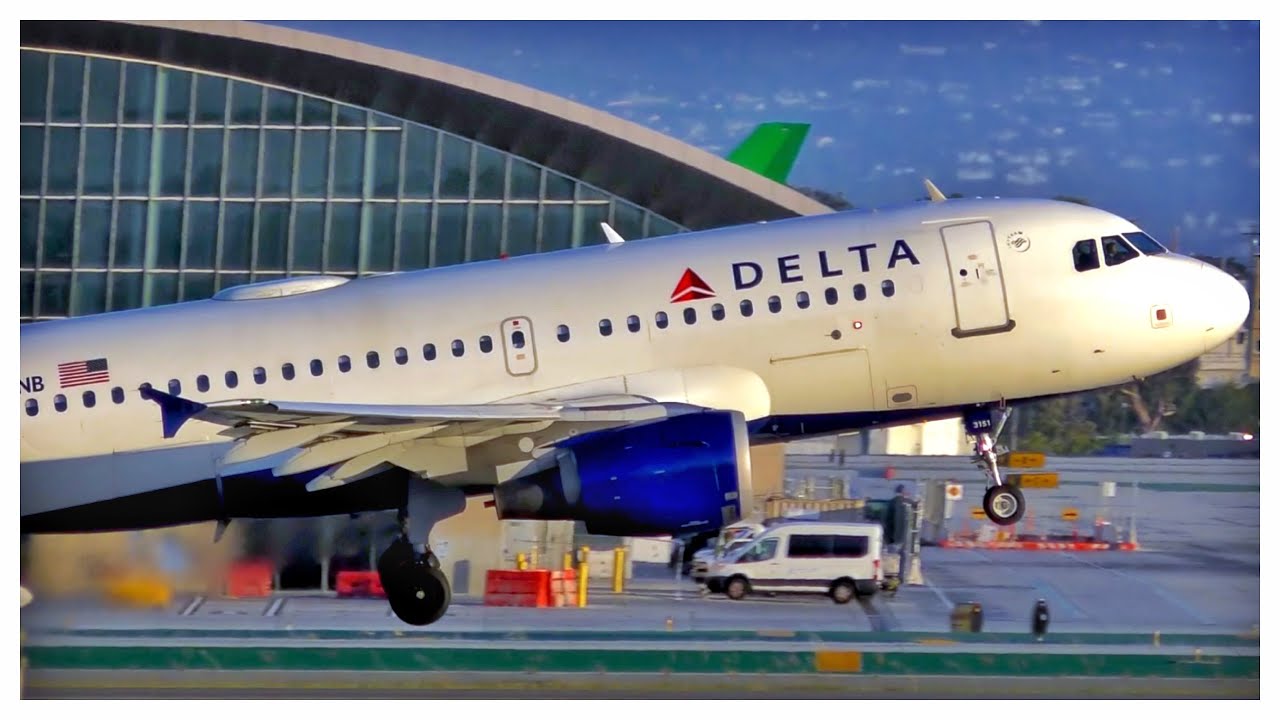 DELTA AIR LINES AIRBUS A319-114 ARRIVES & DEPARTS LAX ON MAY 18TH, 2020 ...