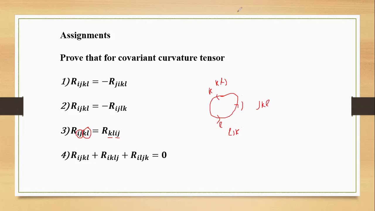 Distinct non-vanishing components of the covariant curvature tensor 𝑹 ...