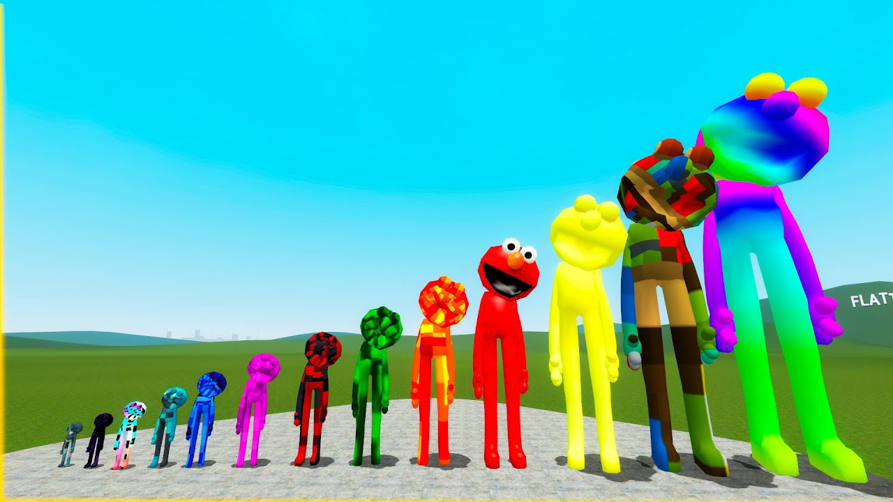 💛 POPPY PLAYTIME ELMO all SKINS Gameplay in Garry's Mod/ Gmod Fun Skin ...