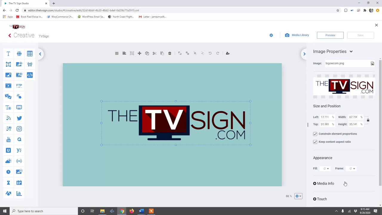 The TV Sign Digital Signage | Editing a Creative - YouTube