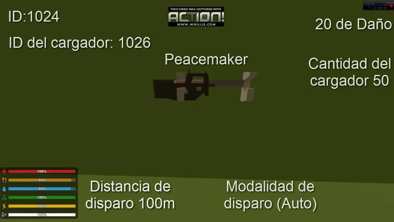 ID Armas de unturned (SMG) - YouTube