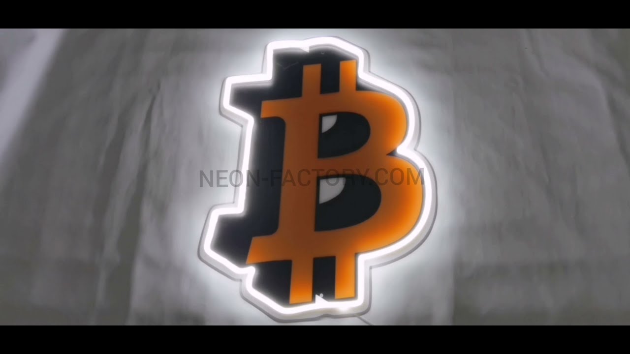I made this Bitcoin neon led sign - YouTube