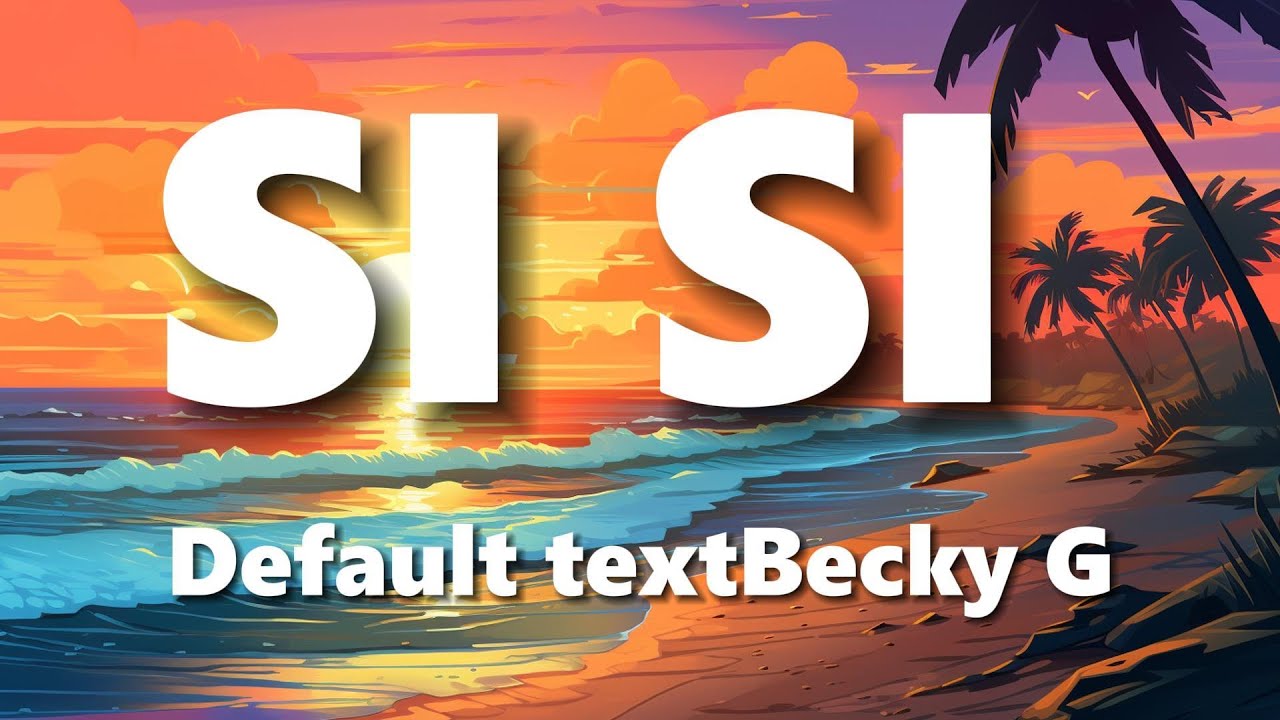Becky G - SI SI (Letra/Lyrics) - YouTube