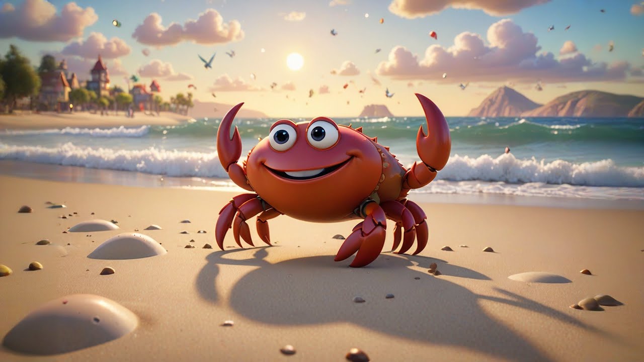 The Crab’s Sandy Song 🦀🏖 | Beach Story for Kids | Preschool Learning ...