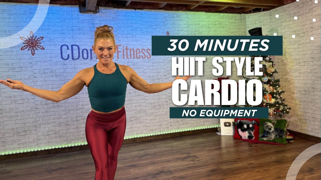 30 Minute - HIIT Style Cardio - No Equipment - Low Impact Mods! - YouTube