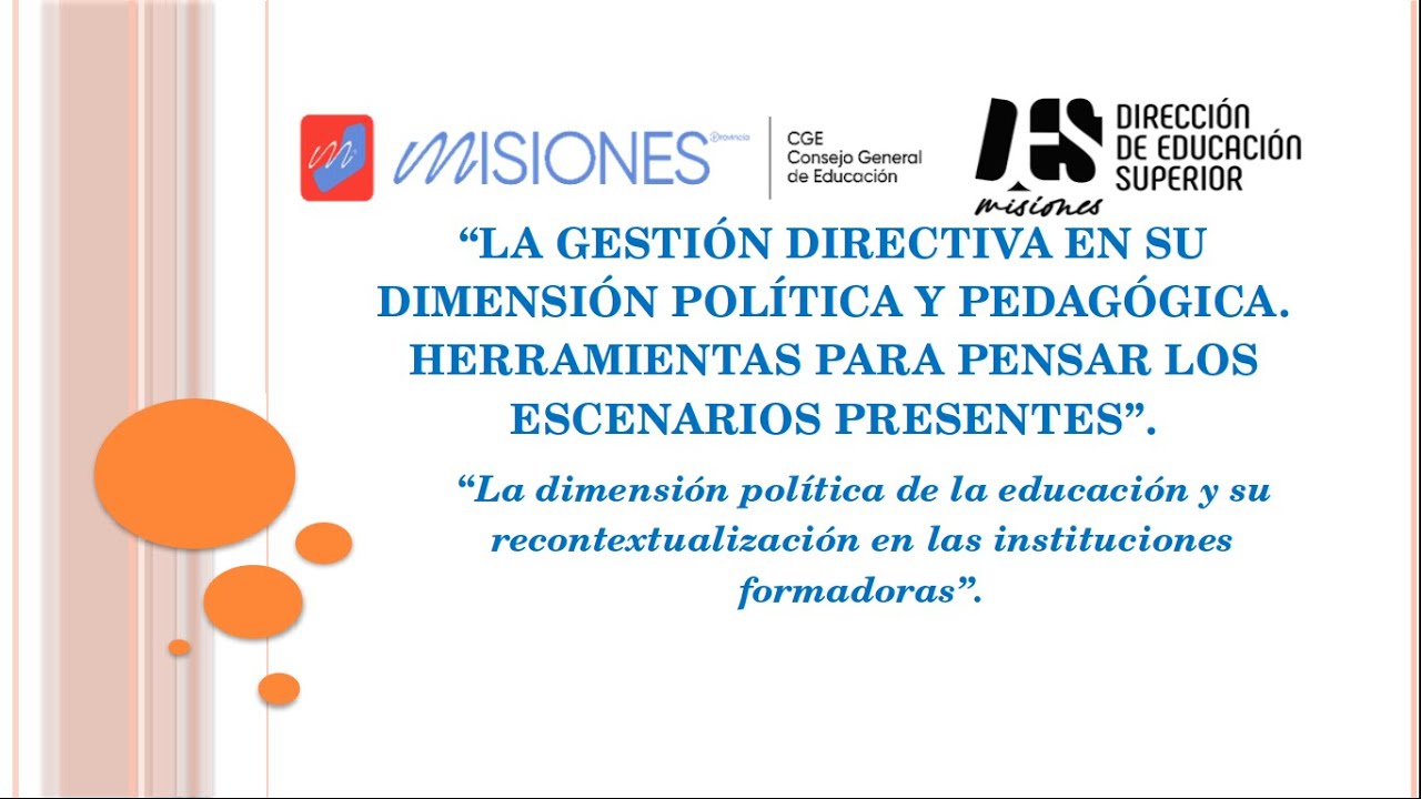 2º Encuentro - Actualización INFoD - Gestión directiva en su dimensión ...