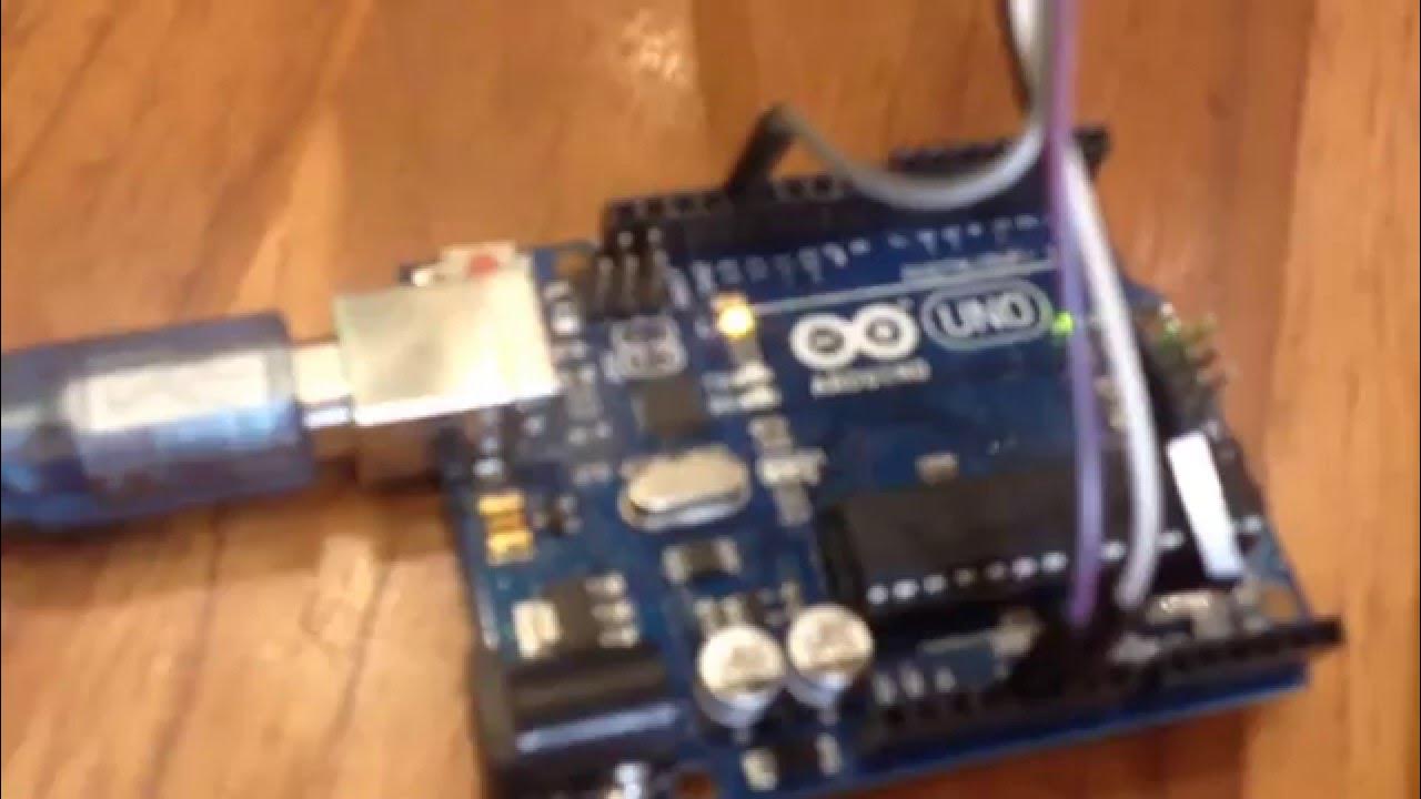 Motion detector using ARDUINO UNO - YouTube