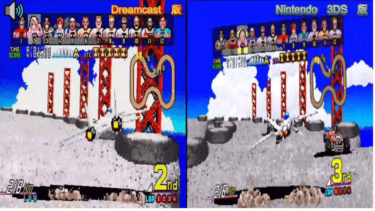 パワードリフト / Power Drift ドリームキャスト版と3DS版家庭用移植比較 - YouTube