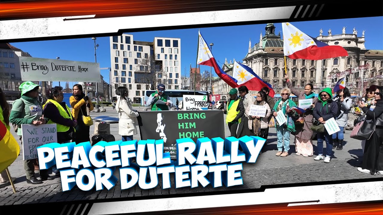 PEACEFUL RALLY FOR DUTERTE IN MÜNCHEN GERMANY - YouTube