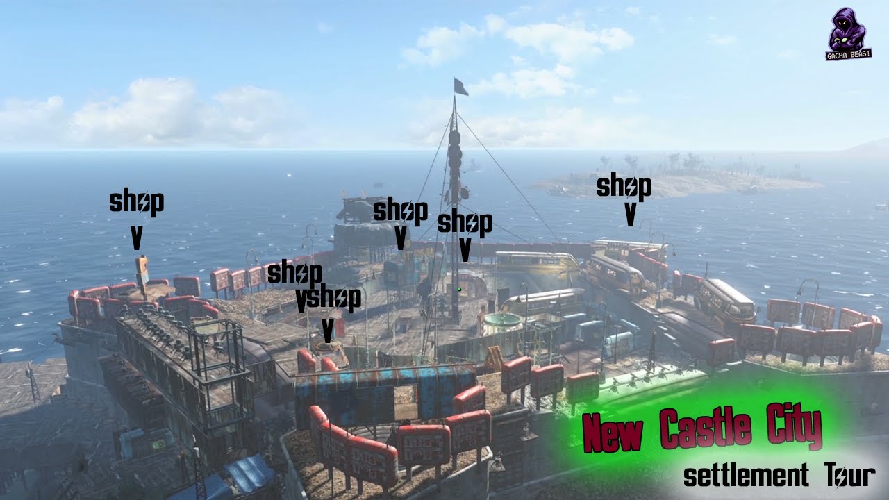 New Castle City!|Fallout 4 Castle Settlement Build Tour|Fallout 4 ...