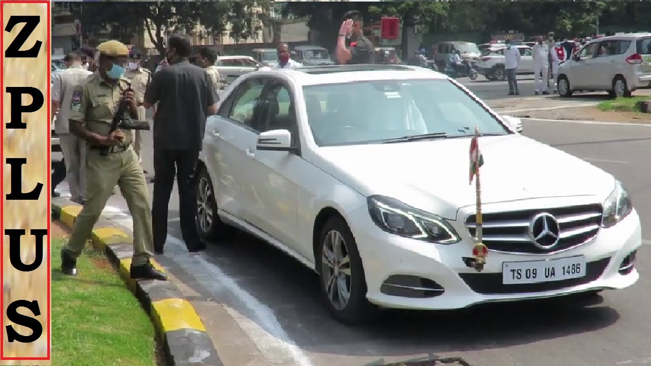 Governor's Z-Plus Security || Governor Bandaru Dattatreya High security ...