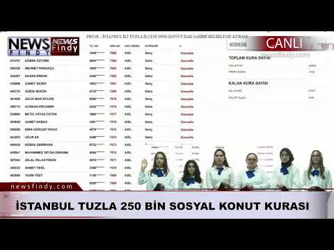 #Canlı - İstanbul Tuzla 250 BİN Sosyal Konut Kura Çekilişi