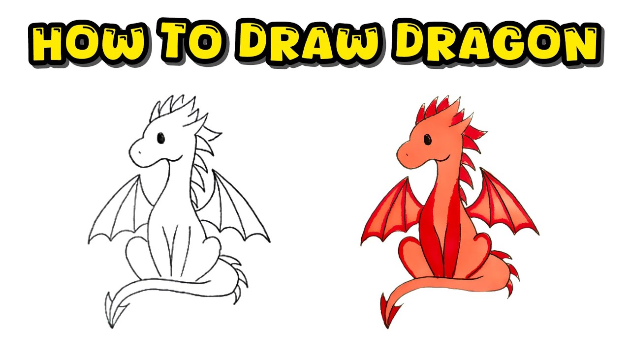 Learn How to Draw Cute Dragon with Markers – Beginner's Masterclass to ...