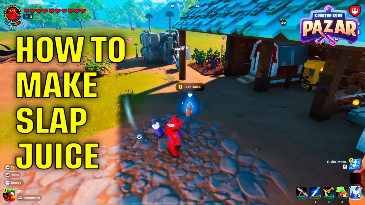 How to Make and Get Slap Juice in Lego Fortnite Quick Guide - YouTube