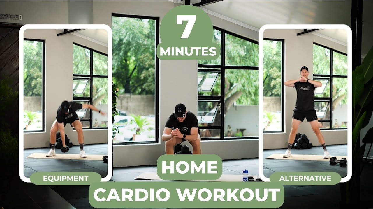 Full follow along - Home Cardio Workout (With and without equipment ...