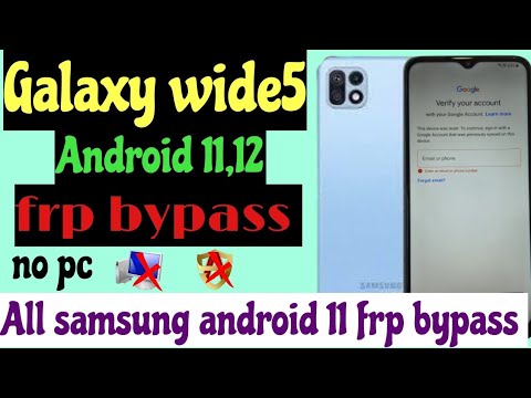 All Galaxy Android 11,12 Frp bypass // Galaxy wide 5 ( SM-E426S) Google Lock bypass, without pc ...