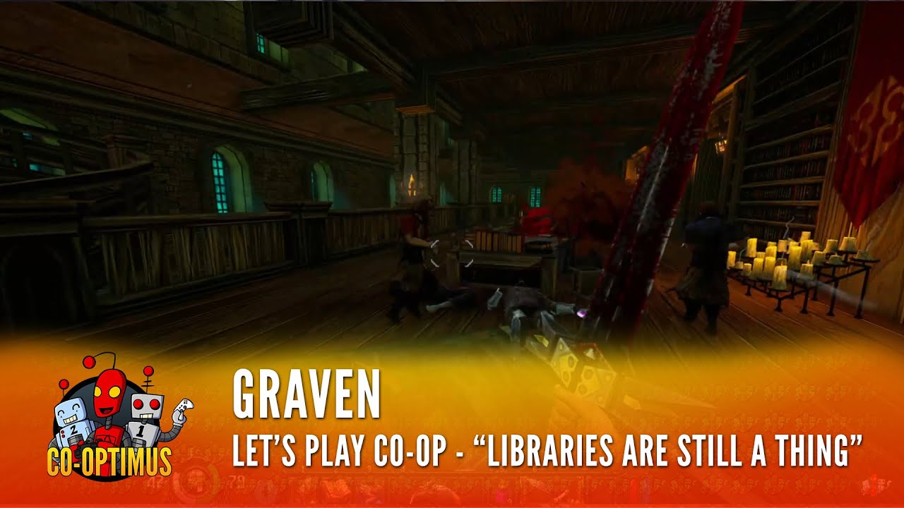 Graven - 3 Player Co-Op in the Gorgeous Library - YouTube