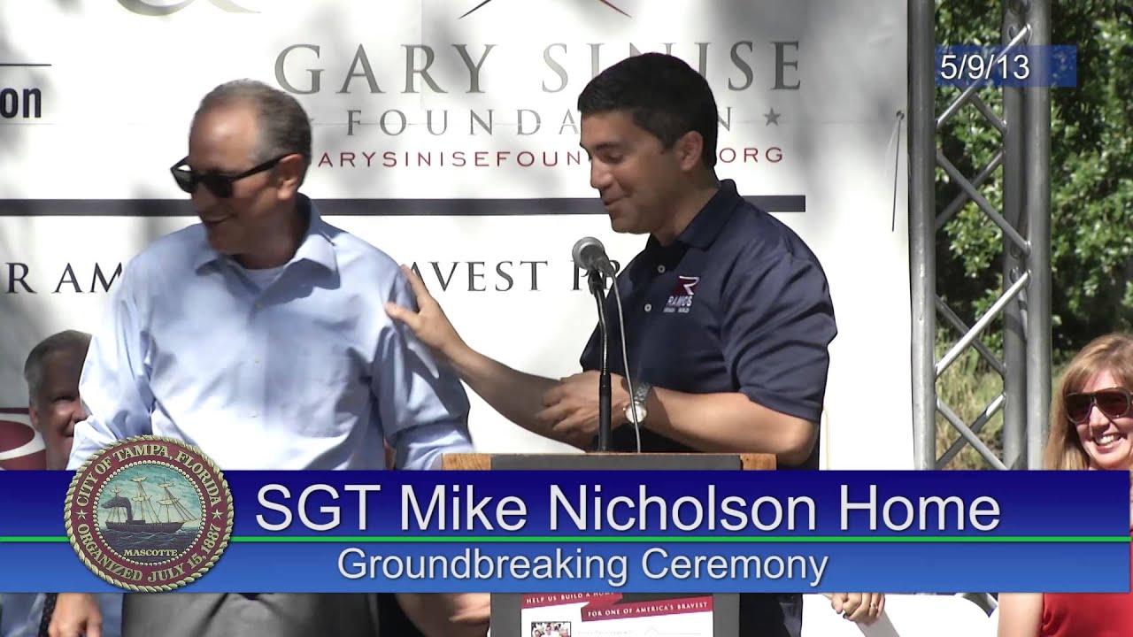 Sergeant Mike Nicholson's SMART home Groundbreaking Ceremony - May ...