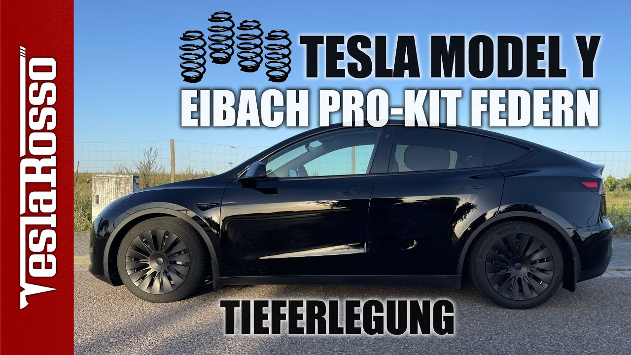 Tesla Model Y Tieferlegung - Eibach Pro-Kit - 30mm - YouTube