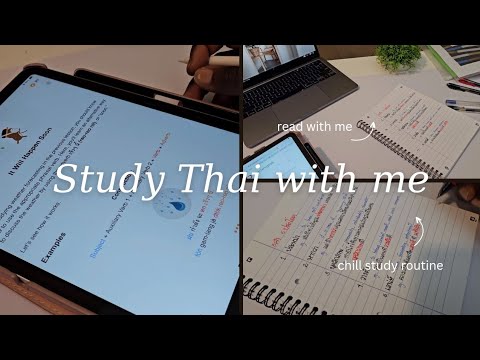 self-studying Thai language | study vlog - YouTube