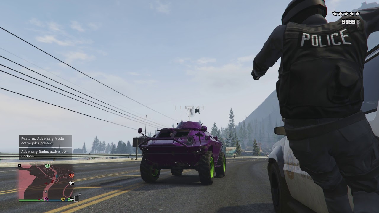 Xbox one X: Gta 5 Causing mayhem with ACP!!! - YouTube