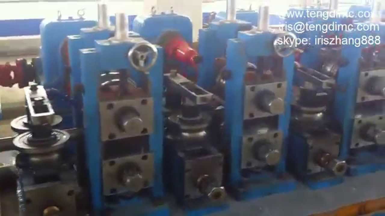 Square tube production line - YouTube