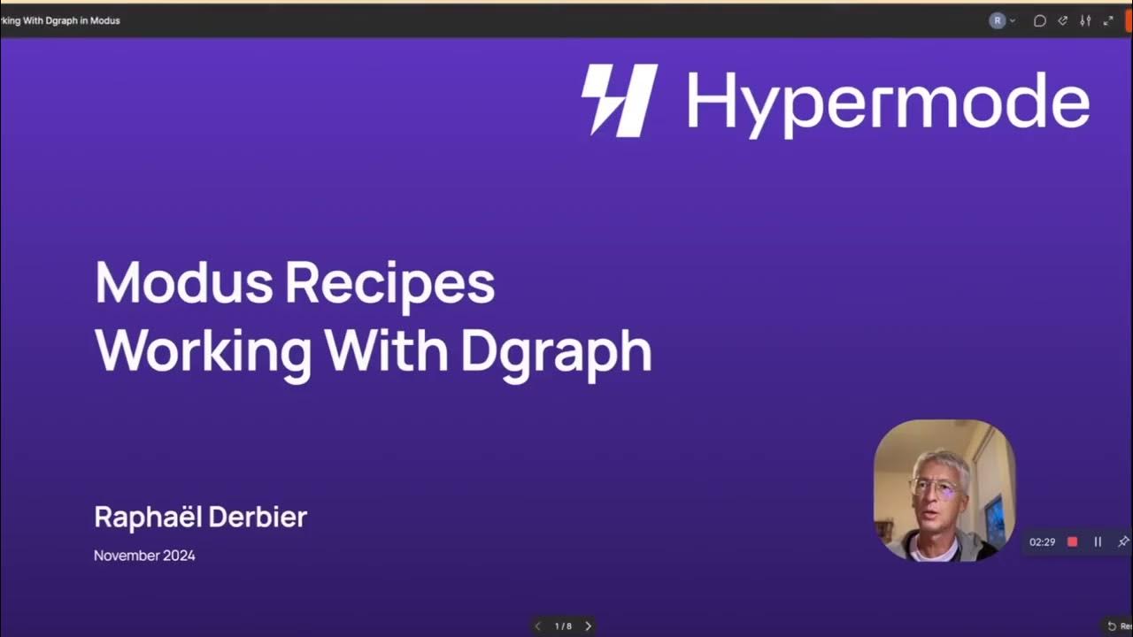 Working with Dgraph in Modus - YouTube