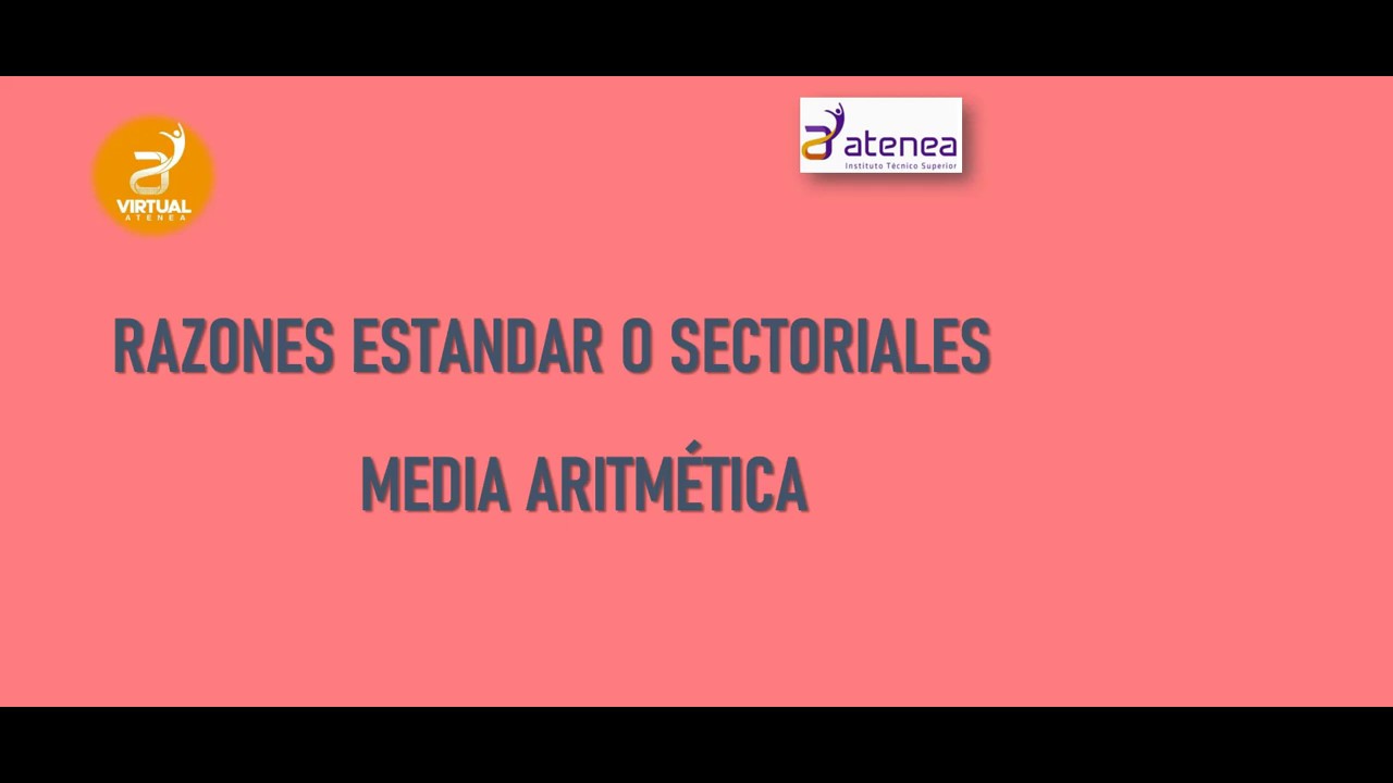 RAZONES ESTANDAR MEDIA ARITMETICA - YouTube