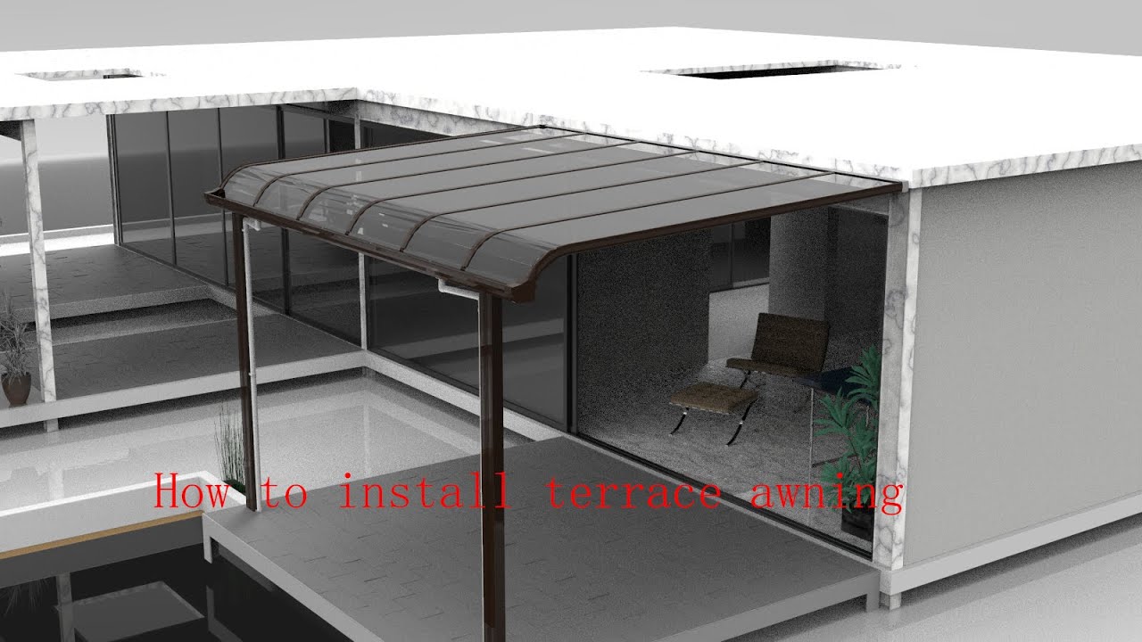 How to install terrace awning/patio awning/balcony awning/garden canopy ...