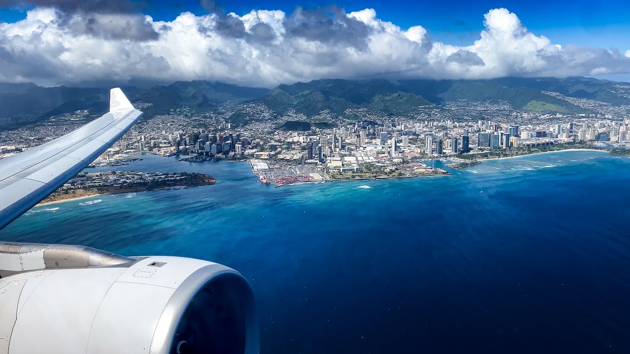 Hawaiian Airlines A330-200 Takeoff from Honolulu - YouTube