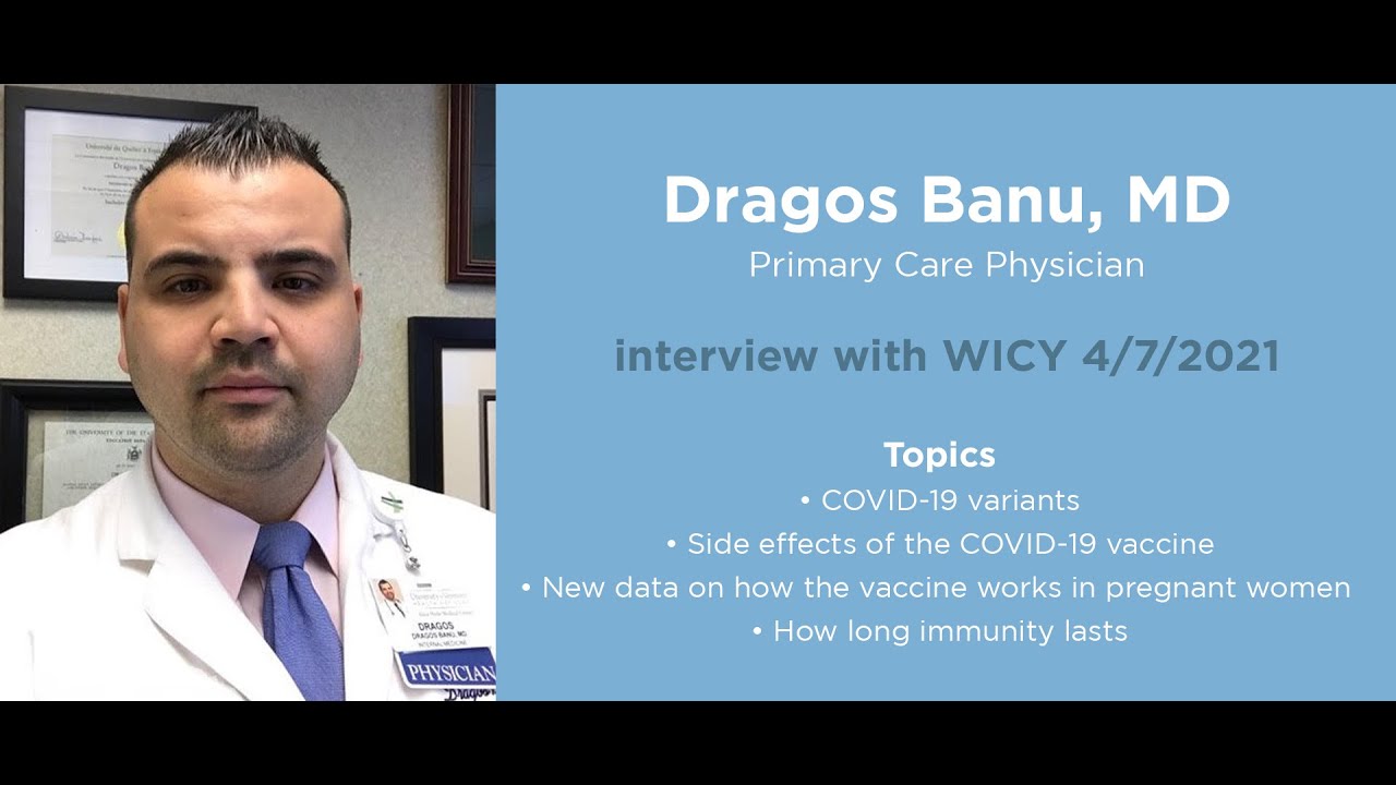 Dr. Dragos Banu interview with WICY April 7, 2021 - YouTube