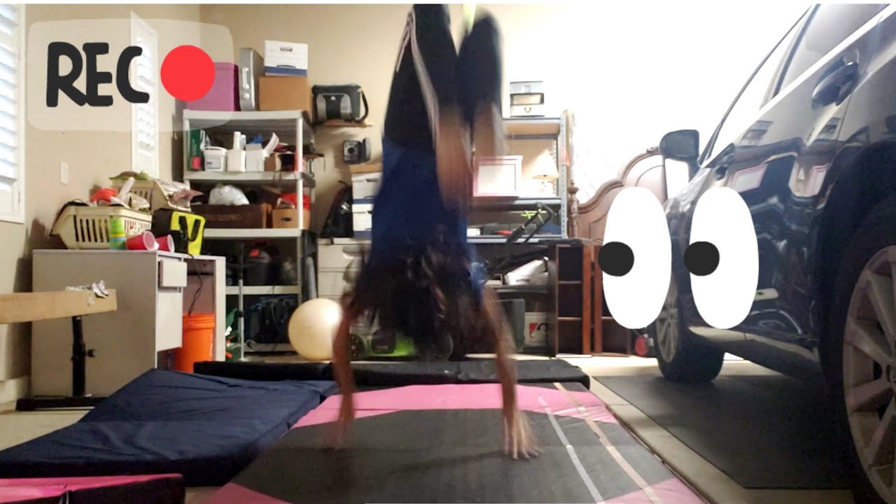 Practicing Flips! *fail |Gymnastics at Home - YouTube