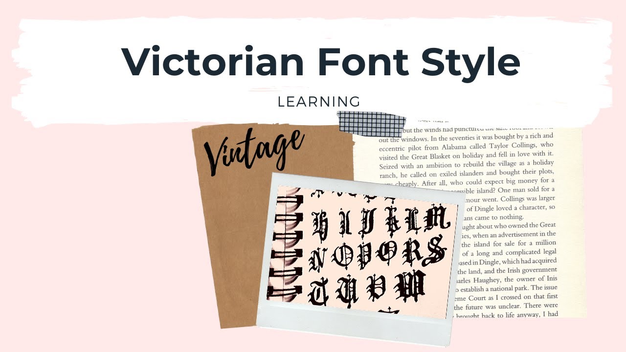 How to write Victorian Font Style.. - YouTube