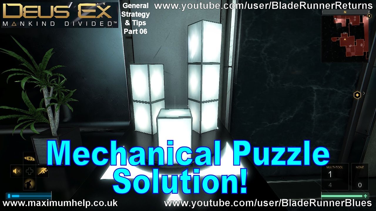 Mechanical Puzzle Solution at Palisade Bank Deus Ex Mankind Divided ...