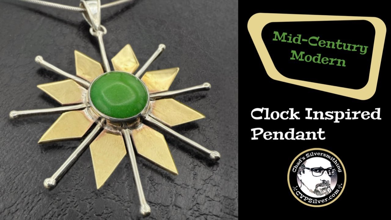 Silversmithing Project: Make a Mixed Metal Mid-Century Modern Pendant ...