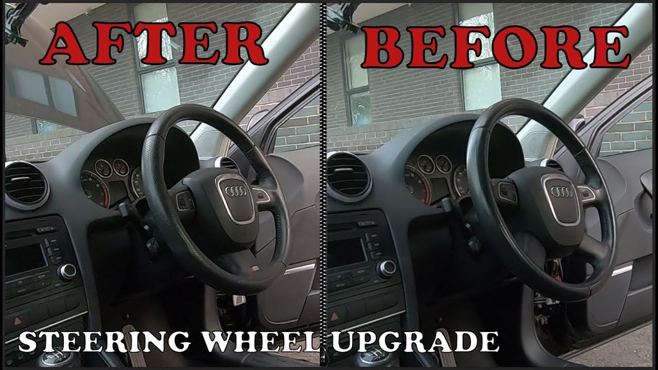 New Steering Wheel for my AUDI A3 *S LINE* 😱 - YouTube