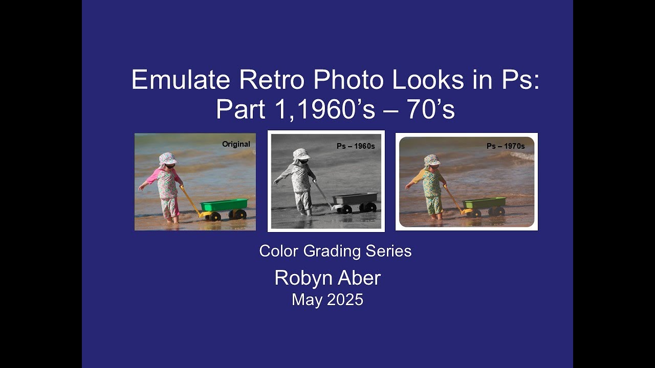 Emulate Retro Photo Looks in Photoshop. Part 1: 1960's-70's - YouTube
