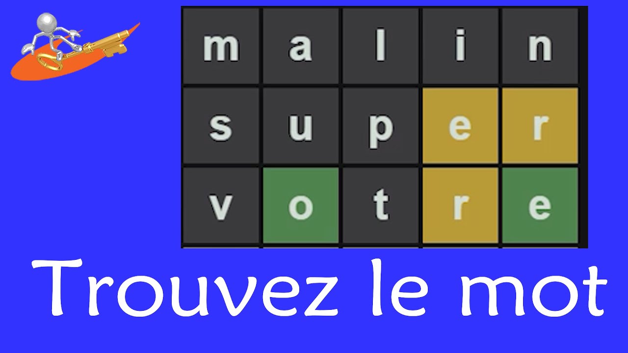 Trouvez le mot. Jeu de lettres inspiré de wordle et de motus. - YouTube