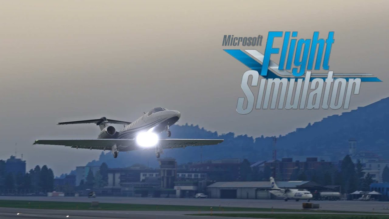 Microsoft Flight Simulator | Private Jet Cessna CJ4 Takeoff | Lugano ...