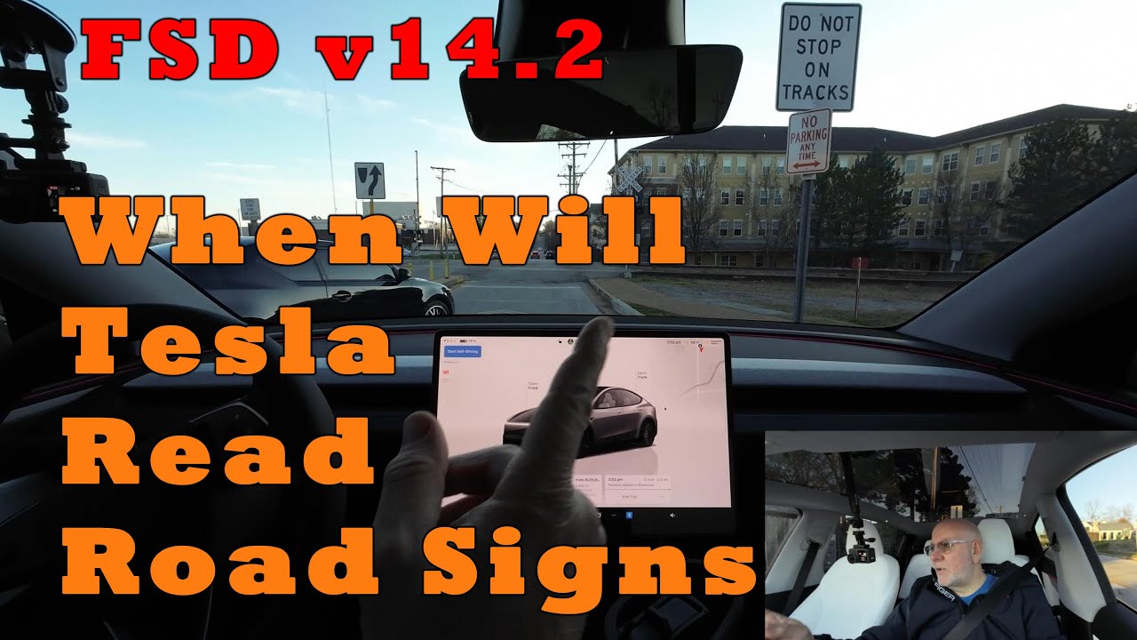 FSD V14.2 - When Will My Tesla Read Road Signs - YouTube